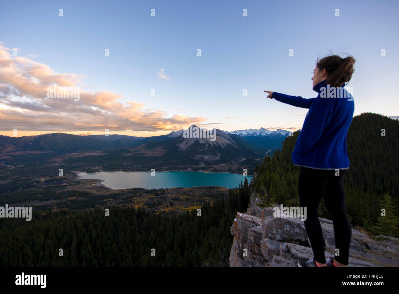 Girl from mountain top hi-res stock photography and images - Alamy