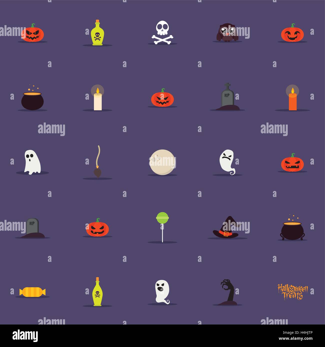 Cartoon halloween objects Stock Vector Image & Art - Alamy