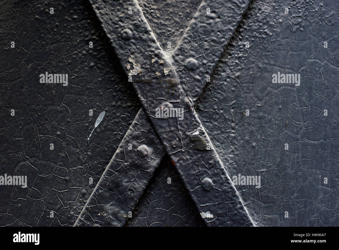 Natural Metal Surface with an X letter Stock Photo - Alamy