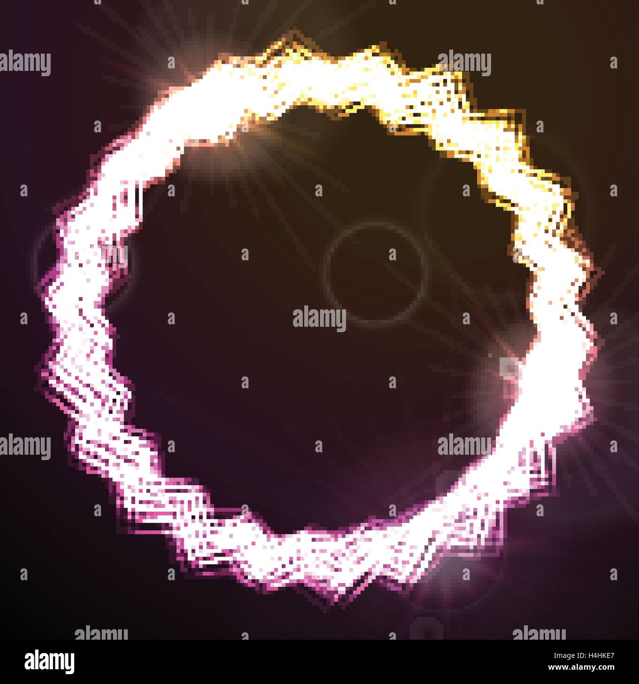 Glowing abstract round lines design. Vector background Stock Vector ...