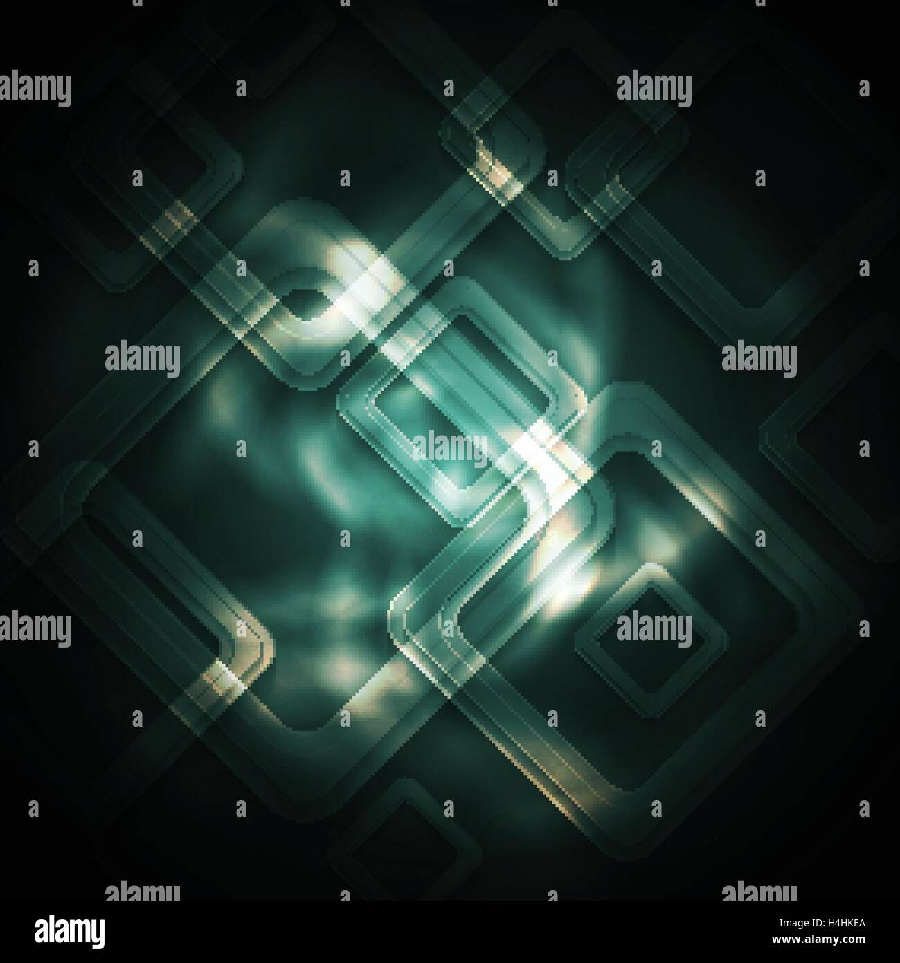 Dark tech abstract vector design background with squares Stock Vector ...