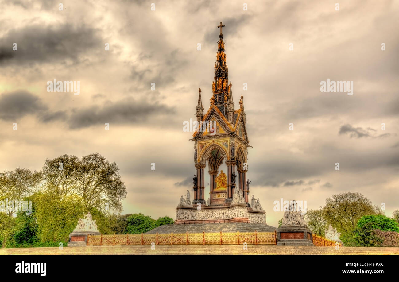 The Albert Memorial in Kensington Gardens - London Stock Photo - Alamy