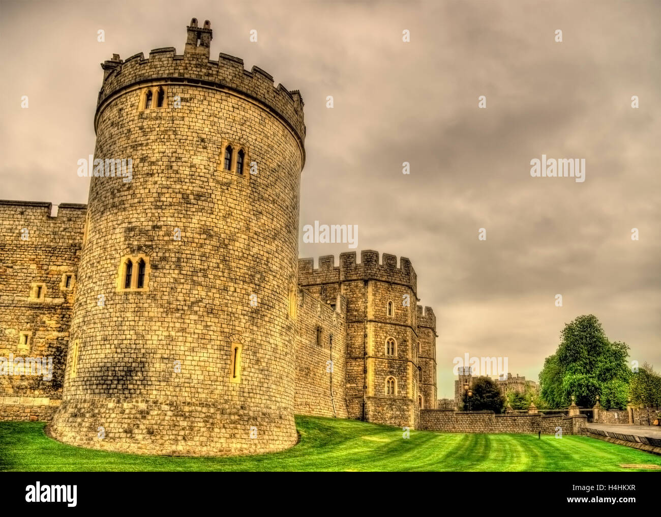 Towers of Windsor Castle near London, England Stock Photo - Alamy