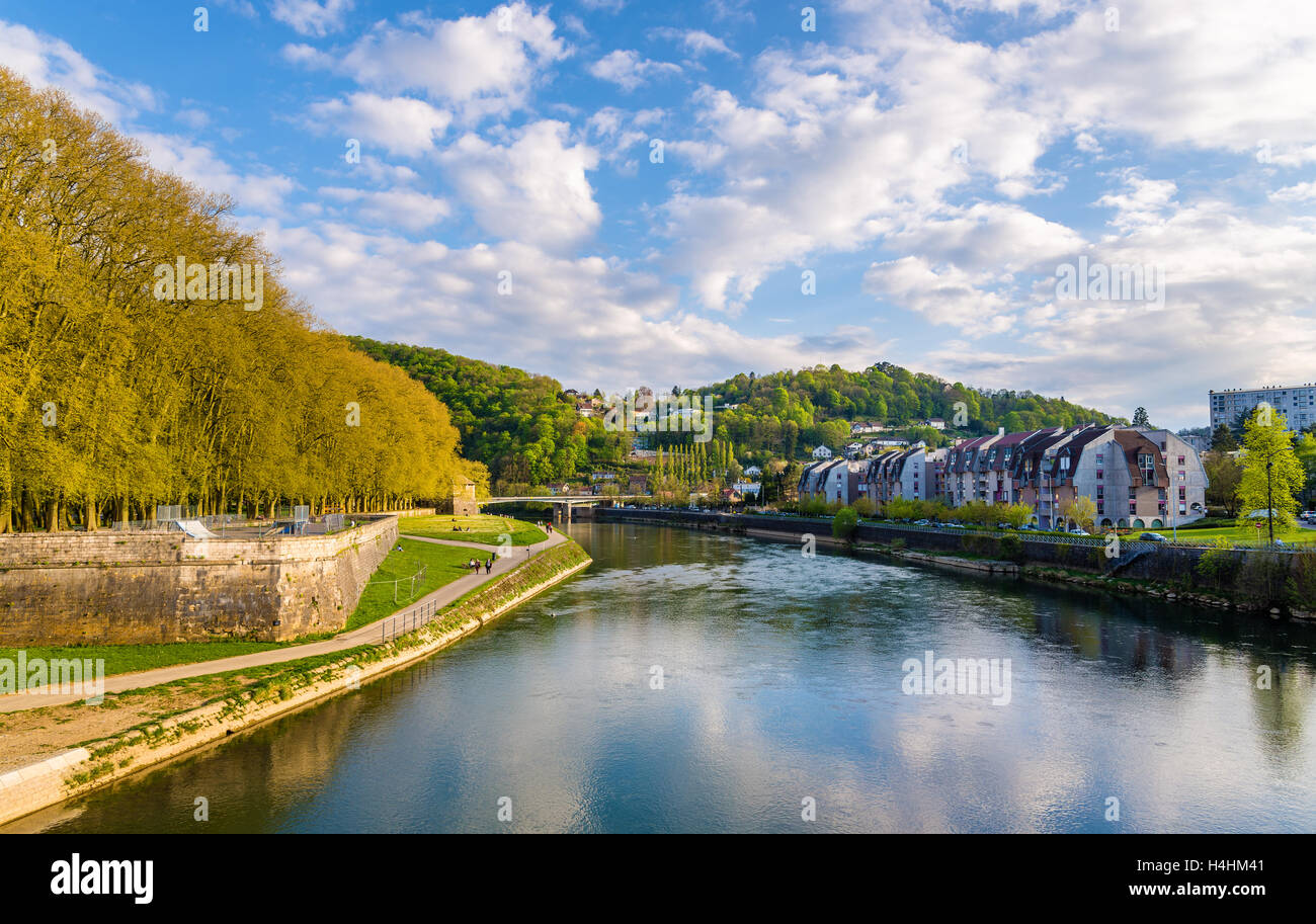 View of Besancon over the Doubs River - France Stock Photo - Alamy