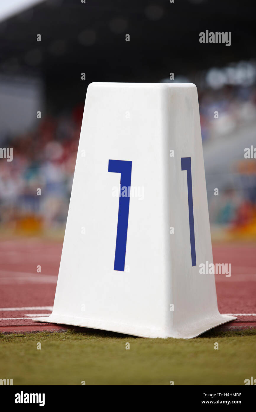 Running track number one hi-res stock photography and images - Alamy