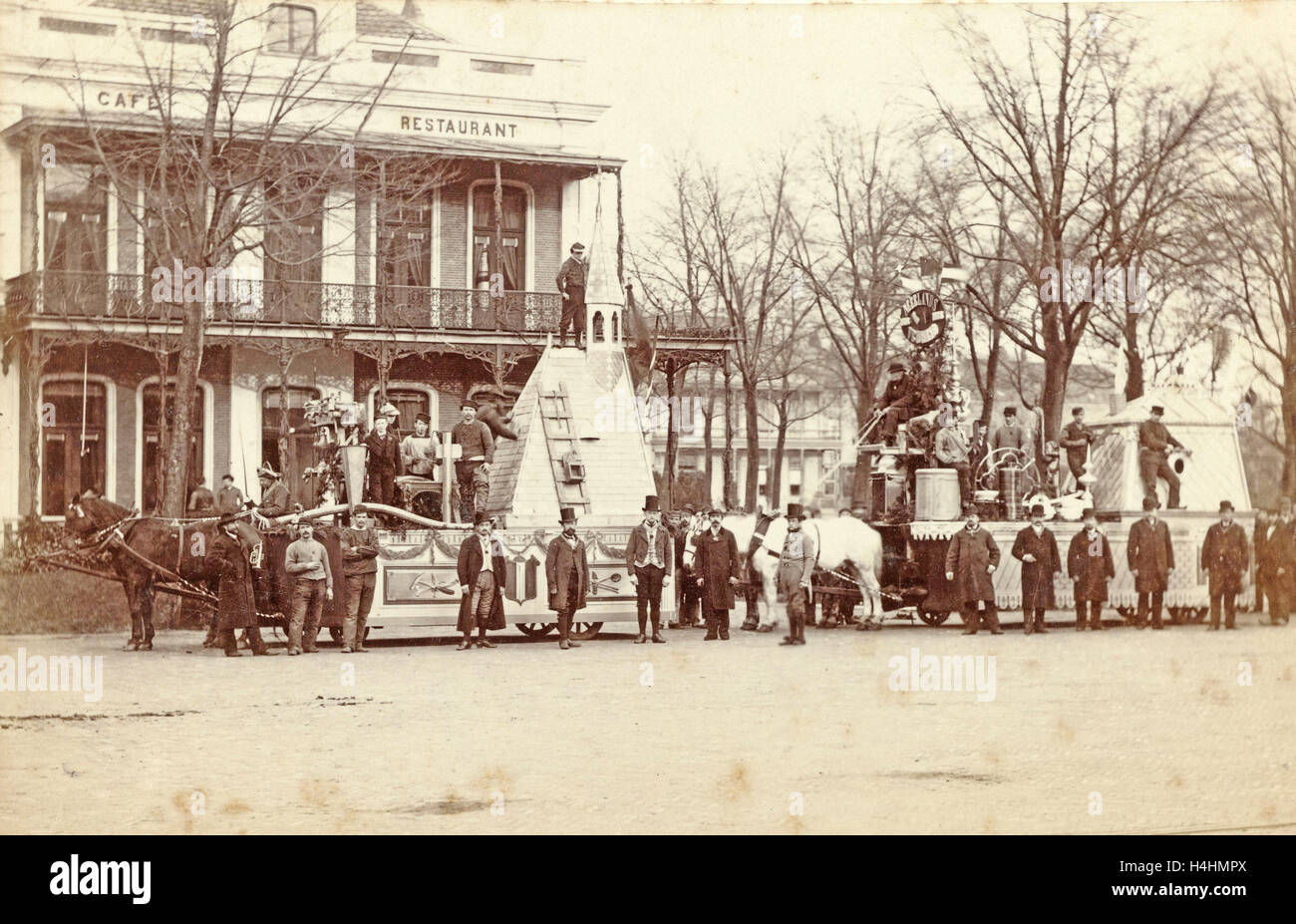 Procession independence celebrations, Anonymous, 1888 Stock Photo - Alamy