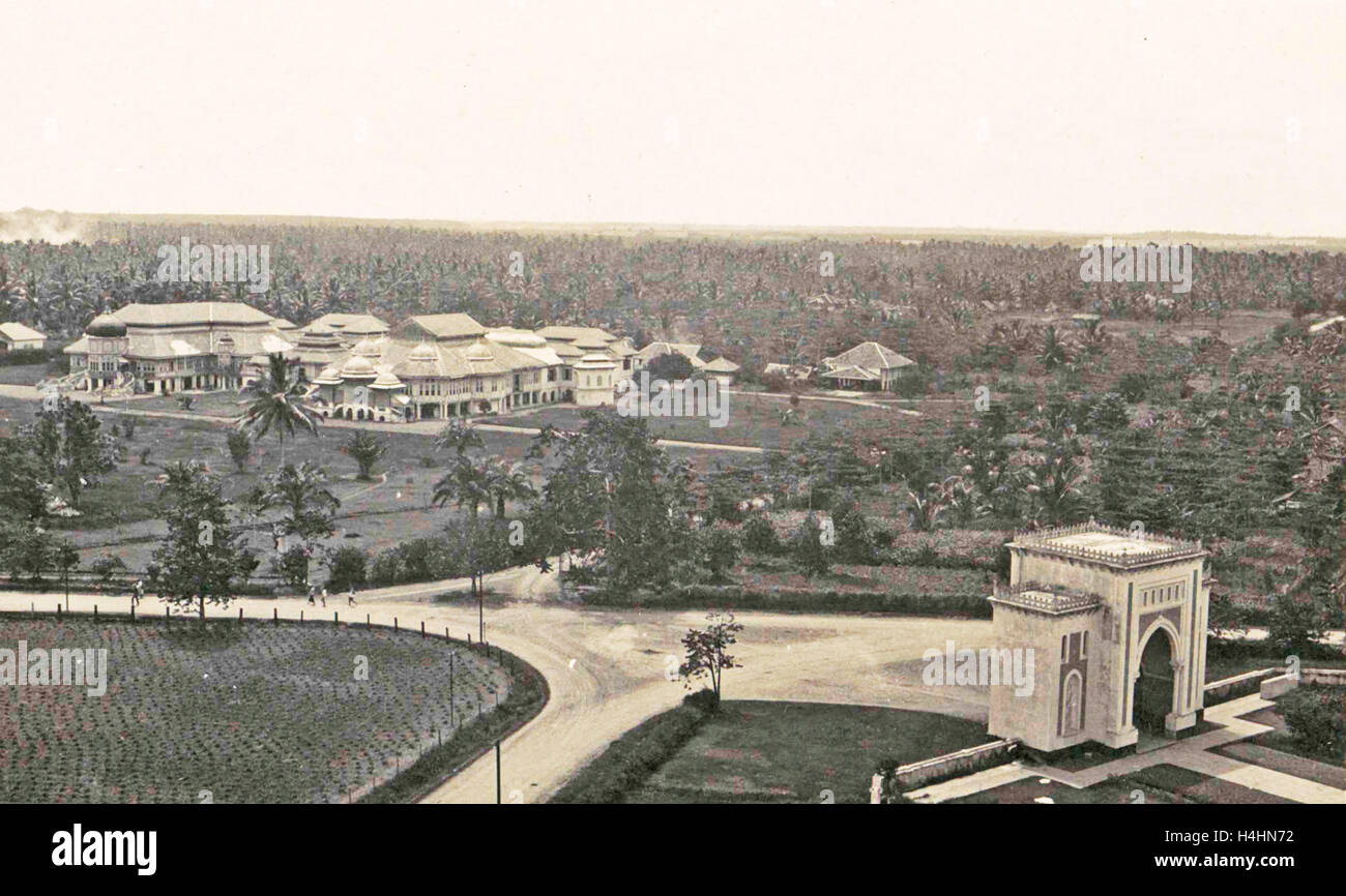 Medan view on the woman home of the Sultan of Deli, Indonesia ...