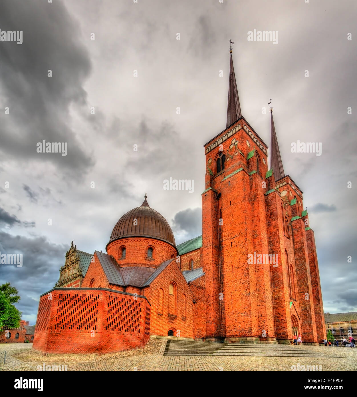 Roskilde Cathedral, a UNESCO Heritage Site in Denmark Stock Photo - Alamy