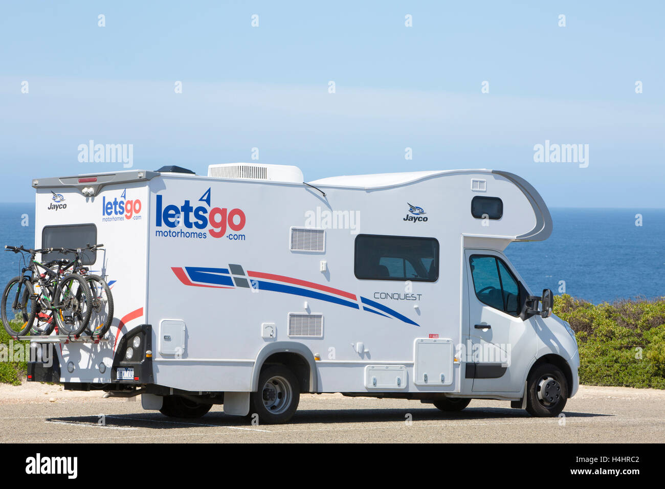 Lets go campervan on kangaroo island,south australia Stock Photo - Alamy