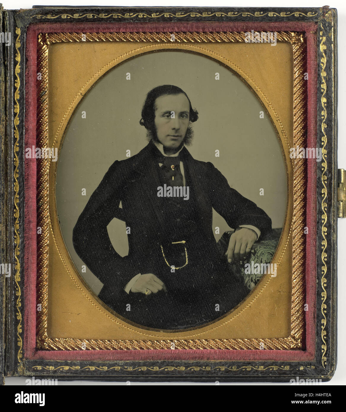 Portrait young man, Anonymous, c. 1855 - c. 1870 Stock Photo - Alamy