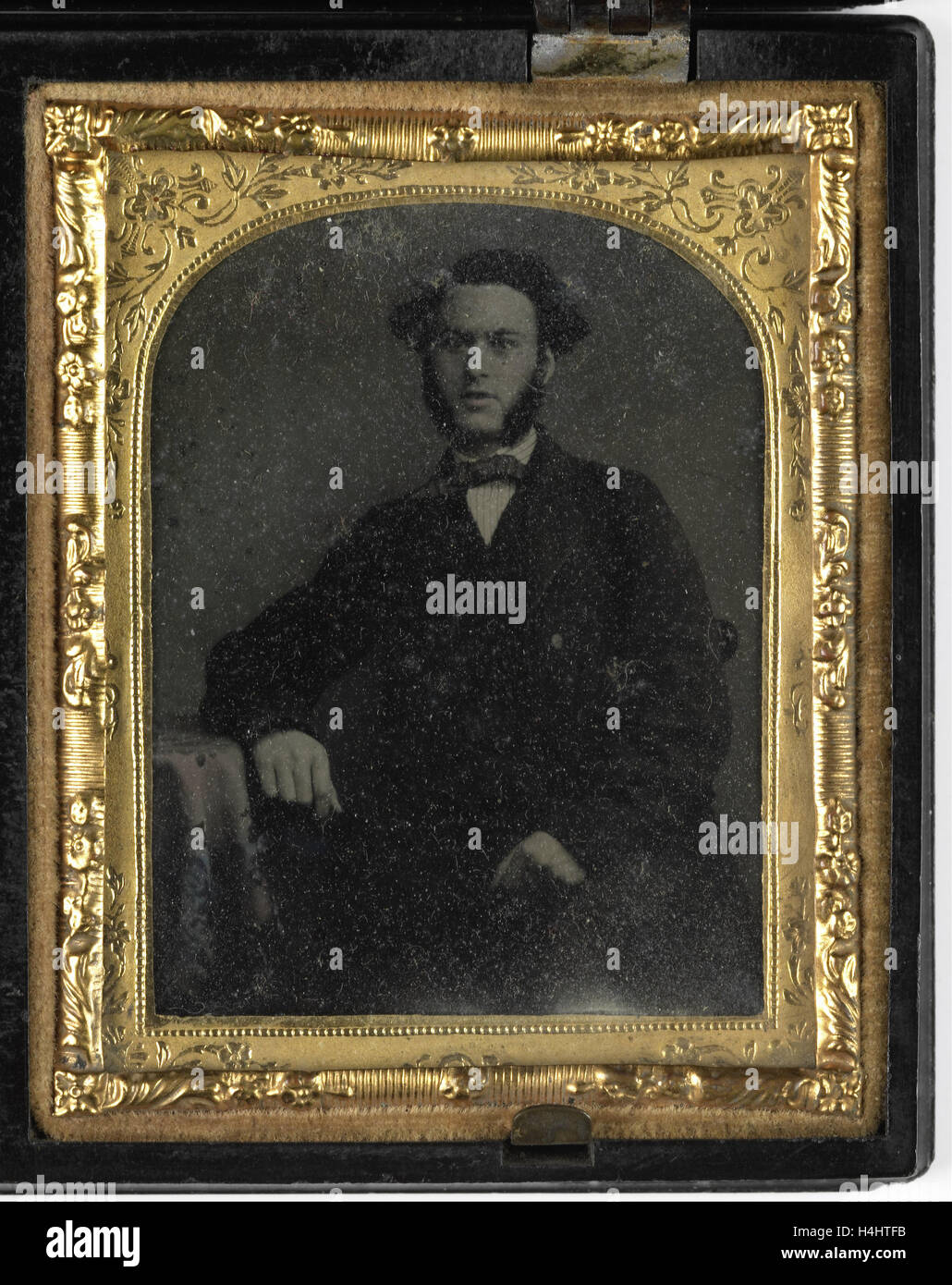 Portrait young man, Anonymous, 1859 Stock Photo - Alamy