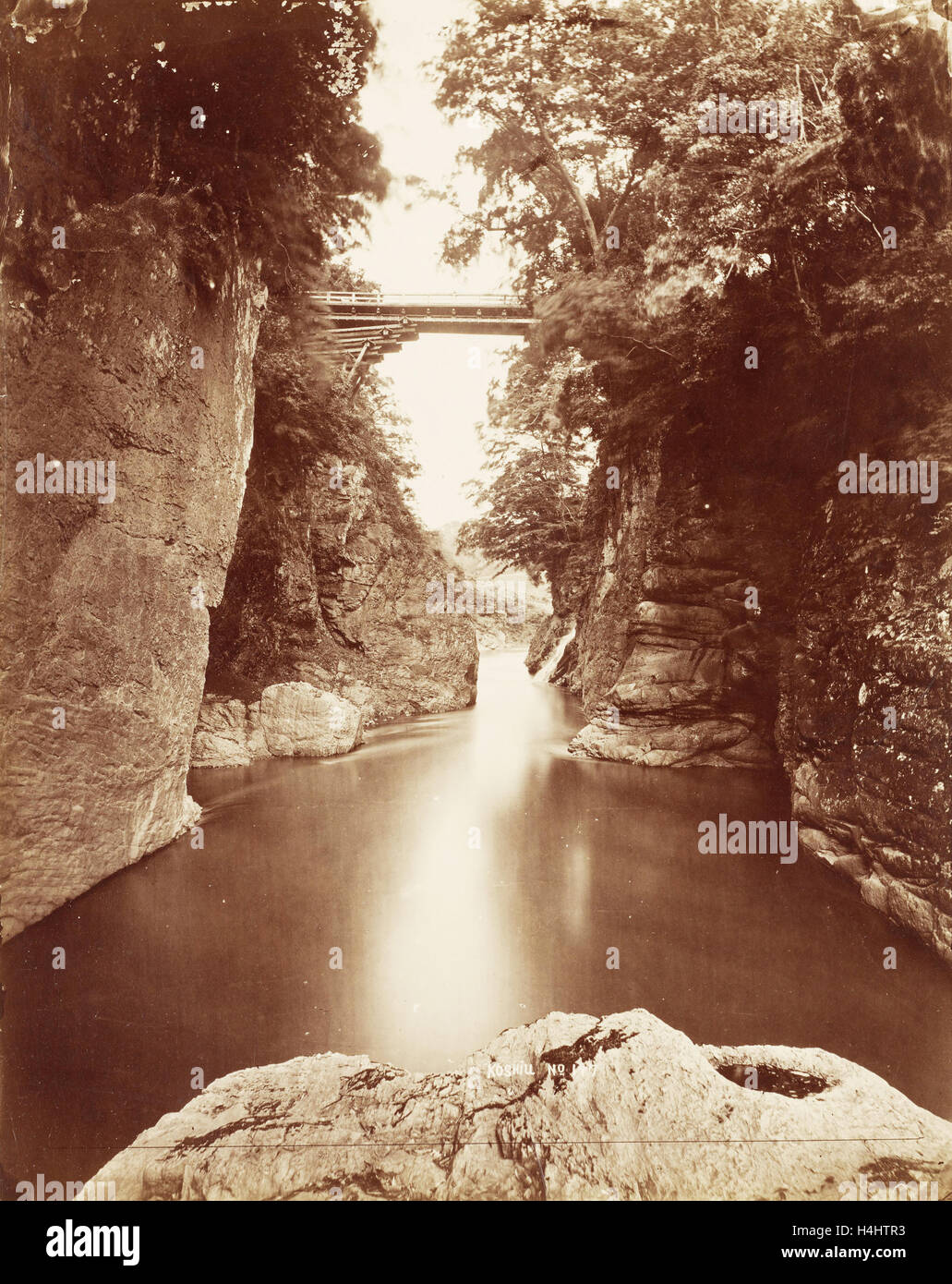 The river Koshiro in Japan, Anonymous, 1874 - 1894 Stock Photo - Alamy