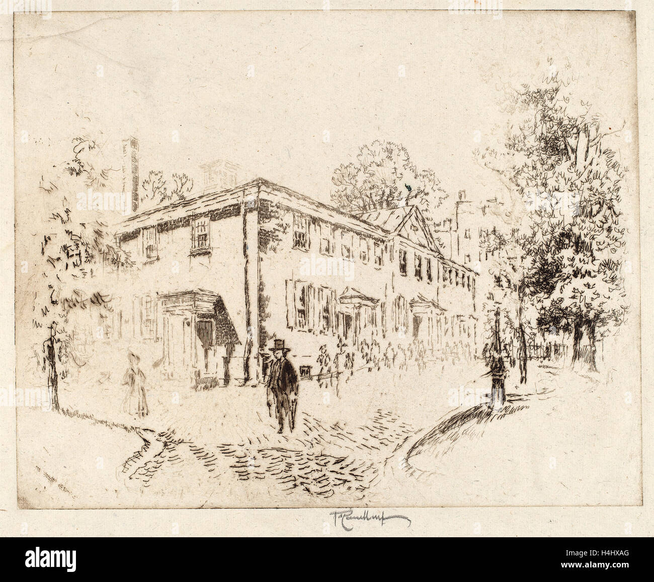 Joseph Pennell, Fourth Street, Meeting House, Philadelphia, American ...