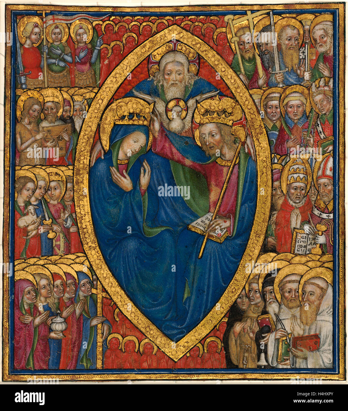 Olivetan Master, Coronation of the Virgin with the Trinity and Saints ...