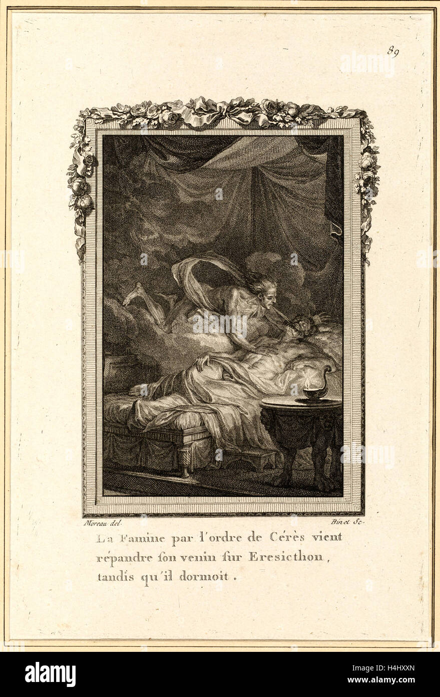Louis Binet after Jean-Michel Moreau, La Famine par l'ordre de Cérès ...