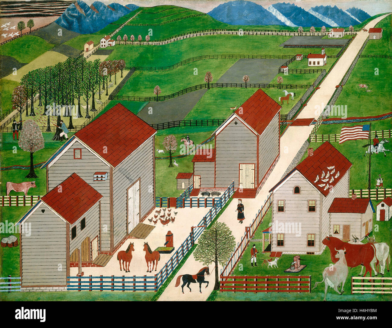 19th century american farm hi-res stock photography and images - Alamy