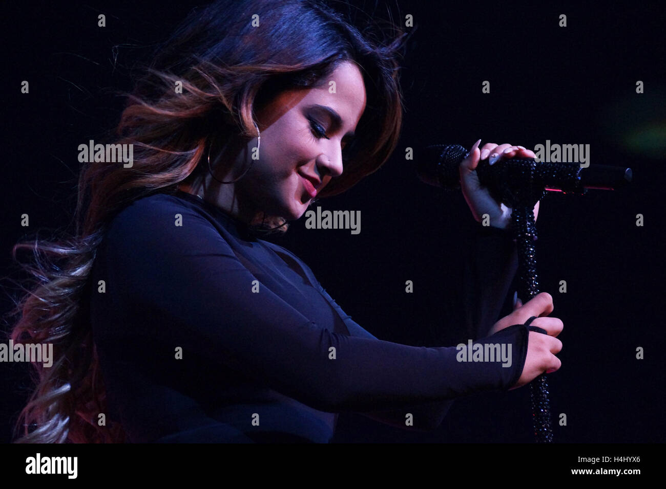 Singer Becky G. performing at the Electric Factory on September 30 ...