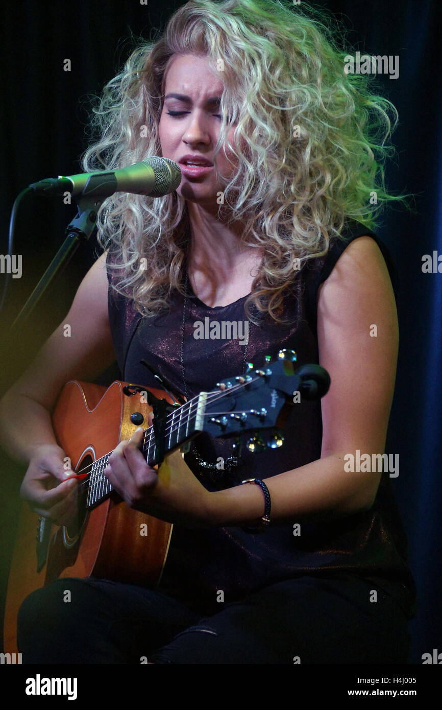 Singer Tori Kelly performing at a radio station on April 27th, 2015 in ...