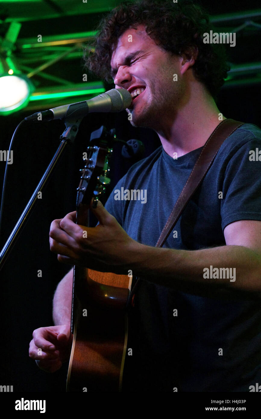 Singer/songwriter Vance Joy at a radio station in Philadelphia, PA on ...