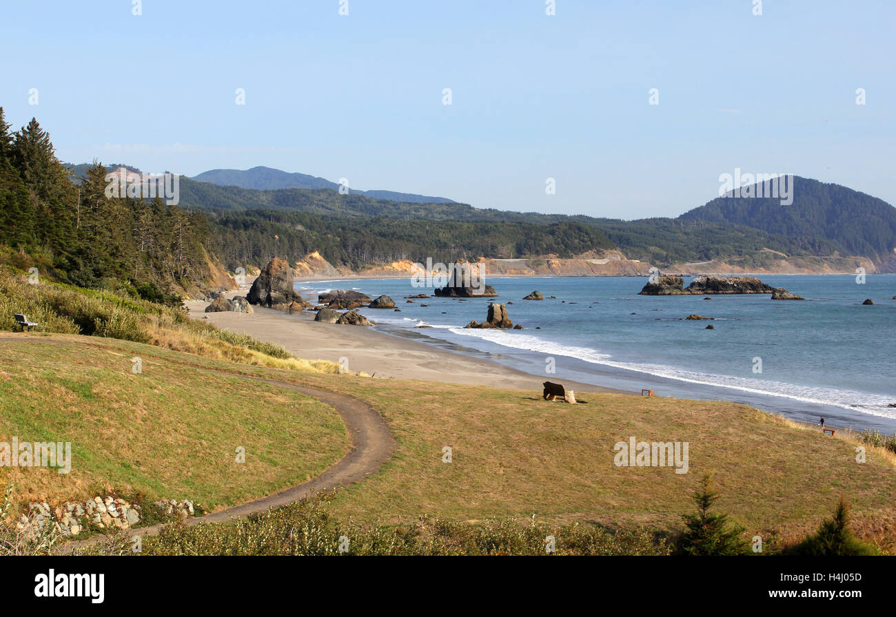 The Oregon Coast and Pacific Highway Stock Photo - Alamy