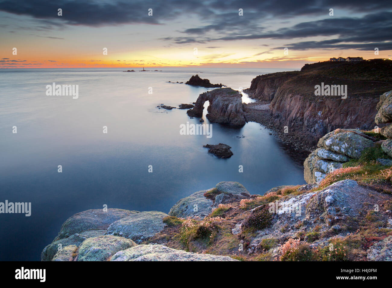 Cornwall at sunset hi-res stock photography and images - Alamy