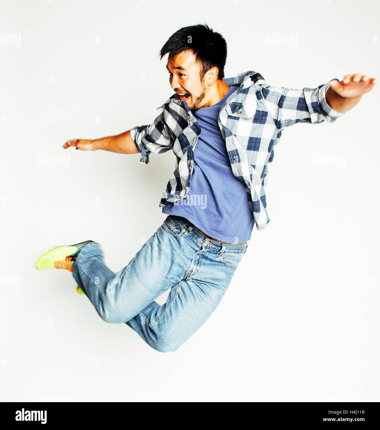 Asian boy studio side view hi-res stock photography and images - Alamy