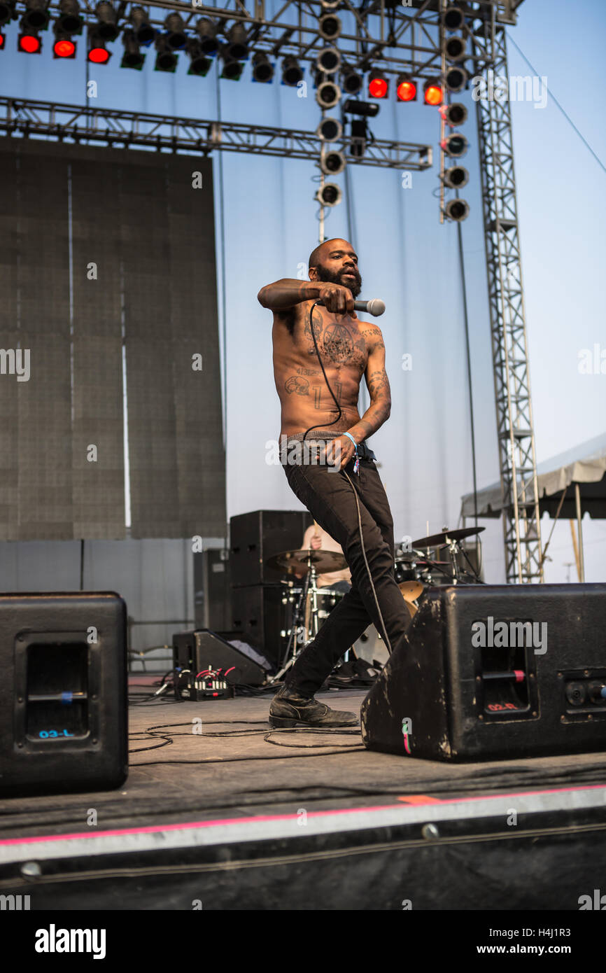 MC Ride of Death Grips performs at RIOT Fest on Friday, August 28th ...