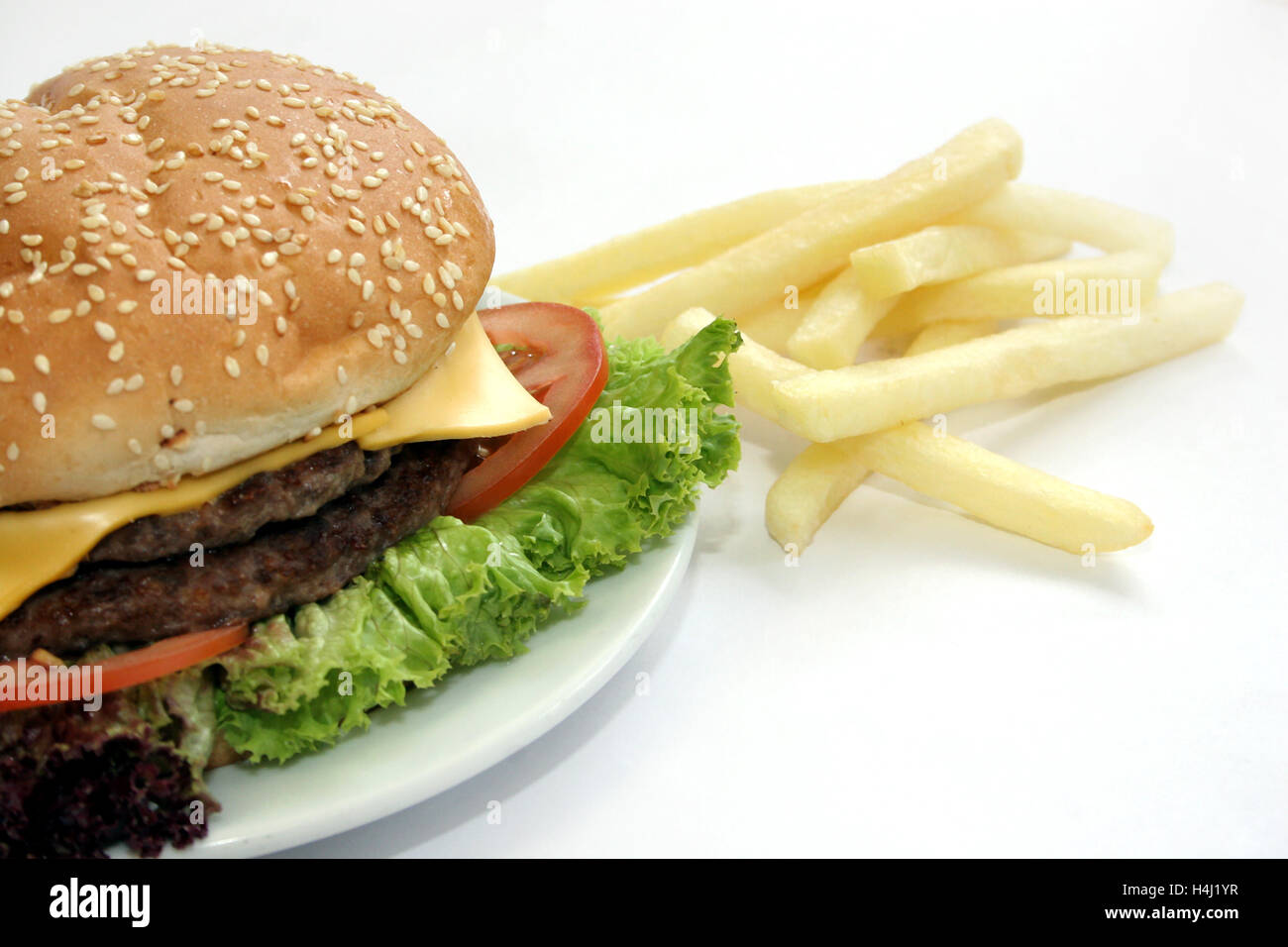 Half burger cheese burger hi-res stock photography and images - Alamy
