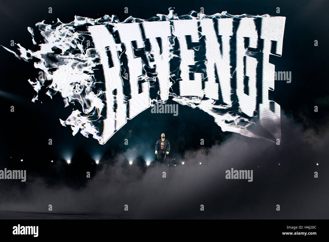 Rapper Aubrey Graham aka Drake performs at the United Center on October ...