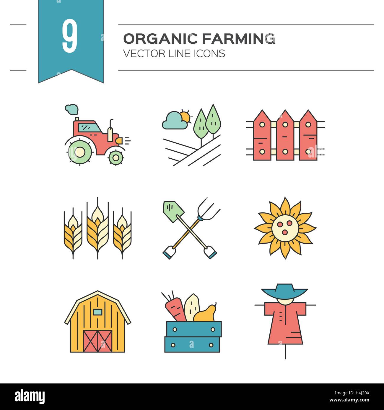 Eco Farming Icons Stock Vector Image & Art - Alamy