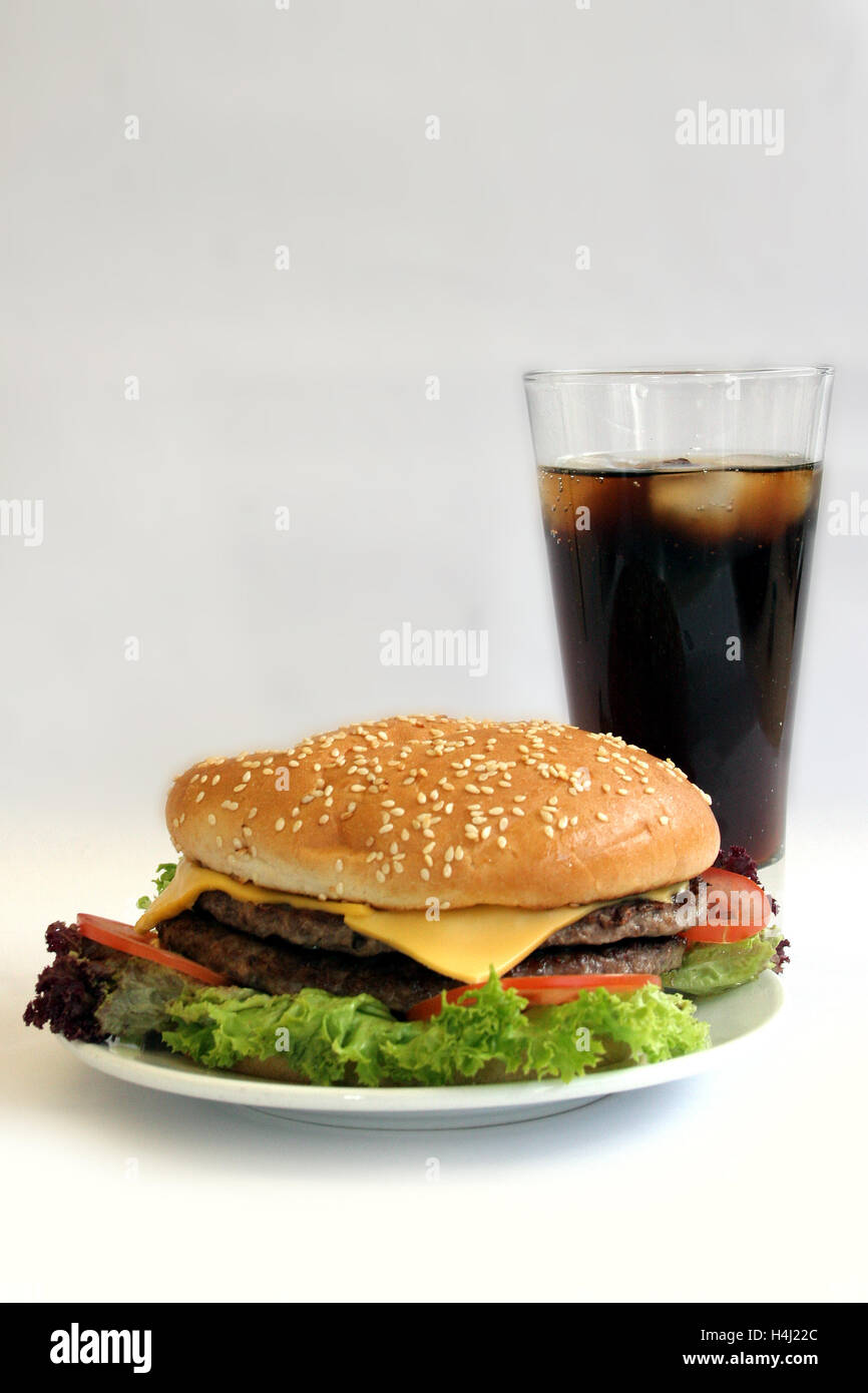 Half Burger / Cheese Burger Stock Photo - Alamy