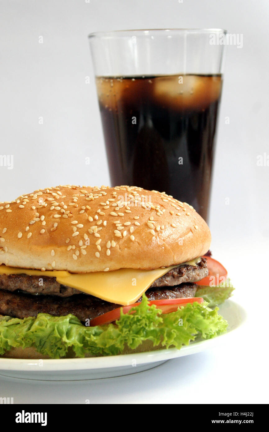 Half Burger / Cheese Burger Stock Photo - Alamy