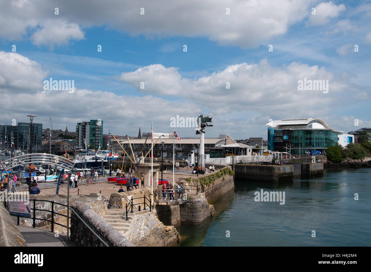 Plymouth Dock side Stock Photo - Alamy