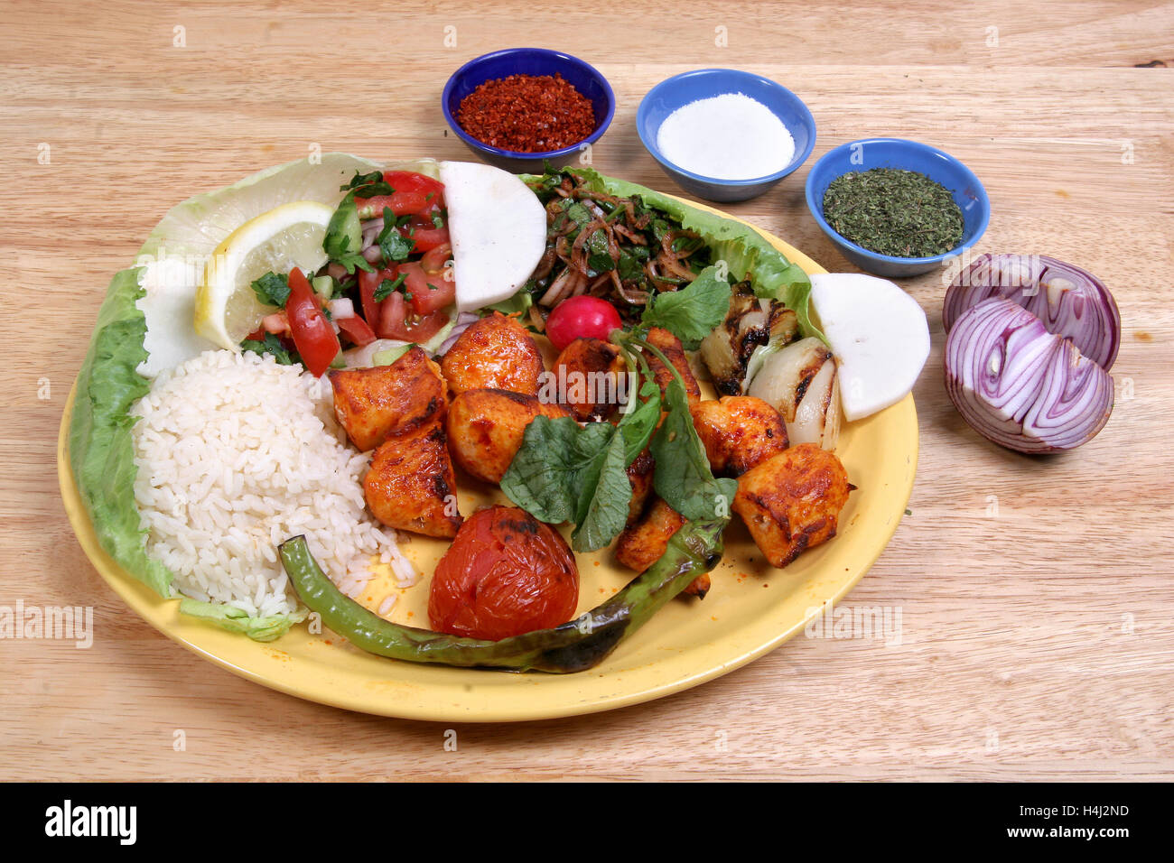 Chicken Shish / Chicken Kebab Stock Photo - Alamy