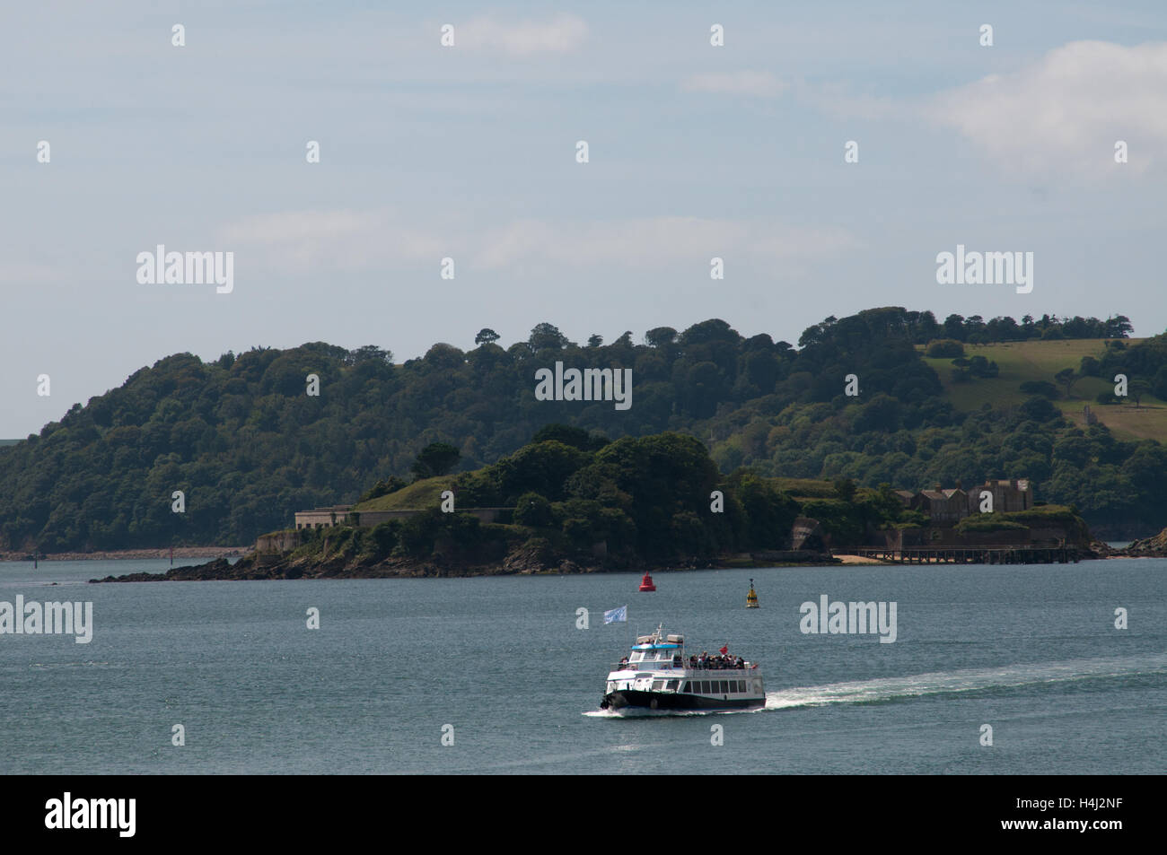 Drake's Island, Plymouth Sound Stock Photo - Alamy