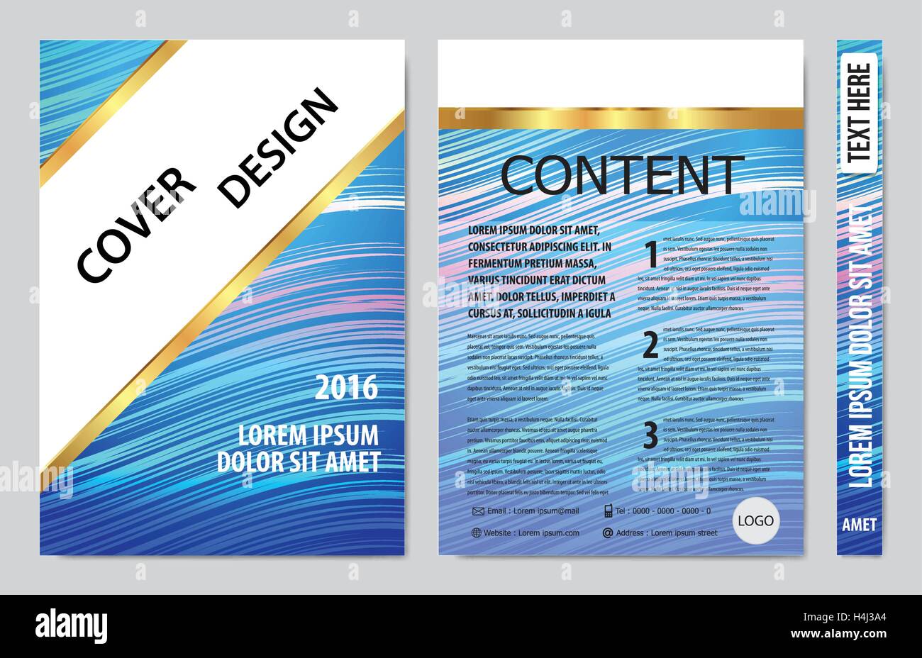 Cover book presentation report design template background Stock Vector ...
