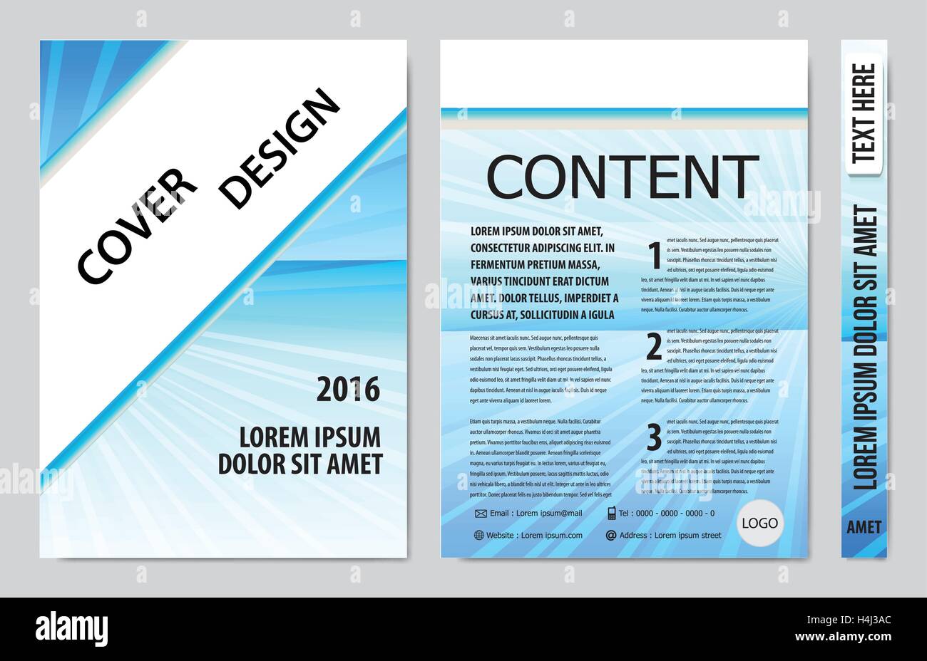 Cover book presentation report design template background Stock Vector ...