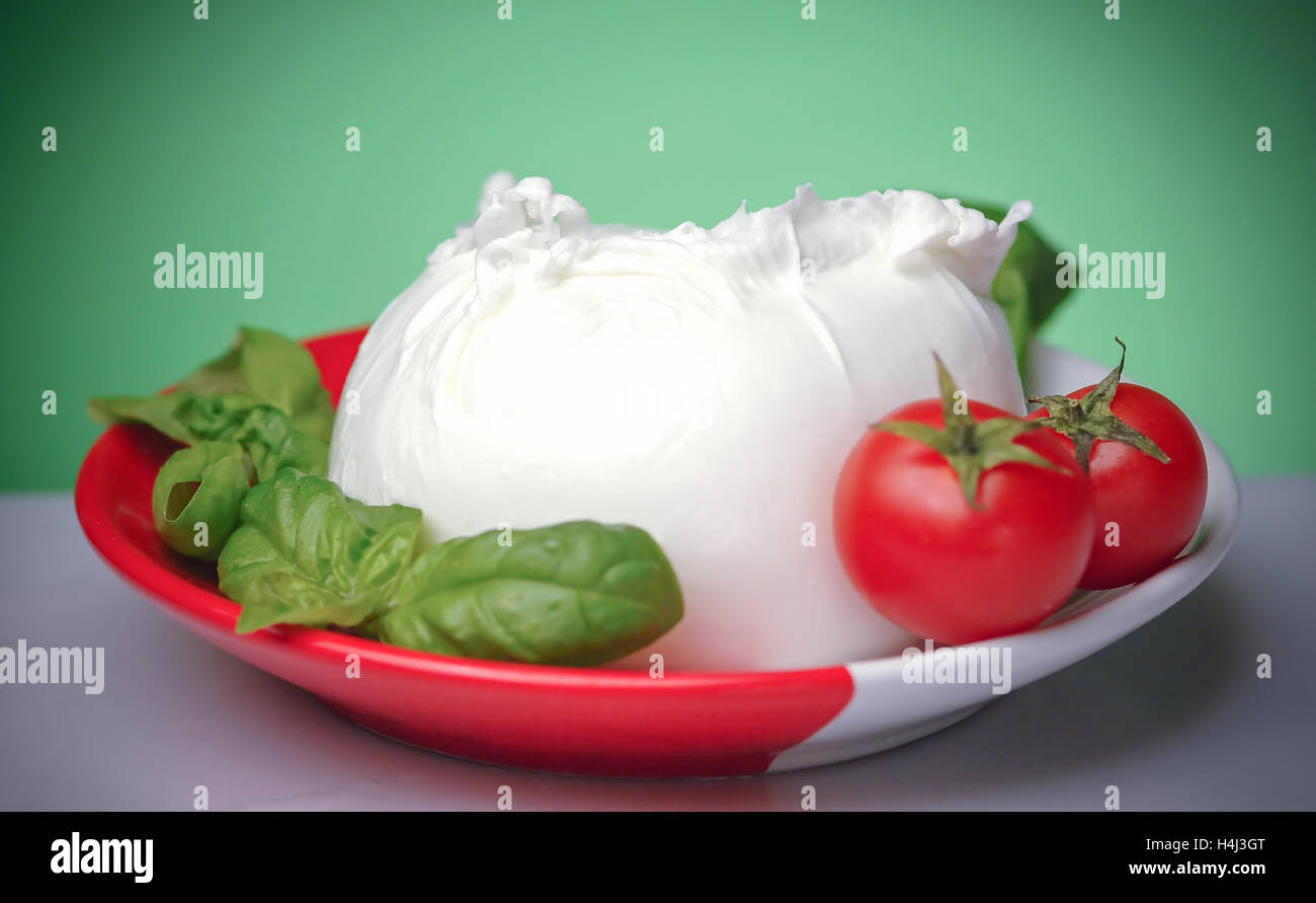 Fresh italian buffalo mozzarella Stock Photo - Alamy