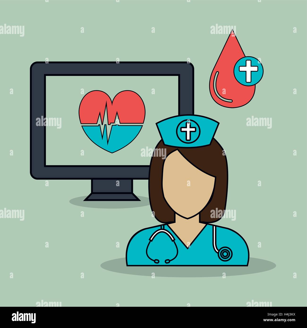 avatar woman nurse Stock Vector Image & Art - Alamy
