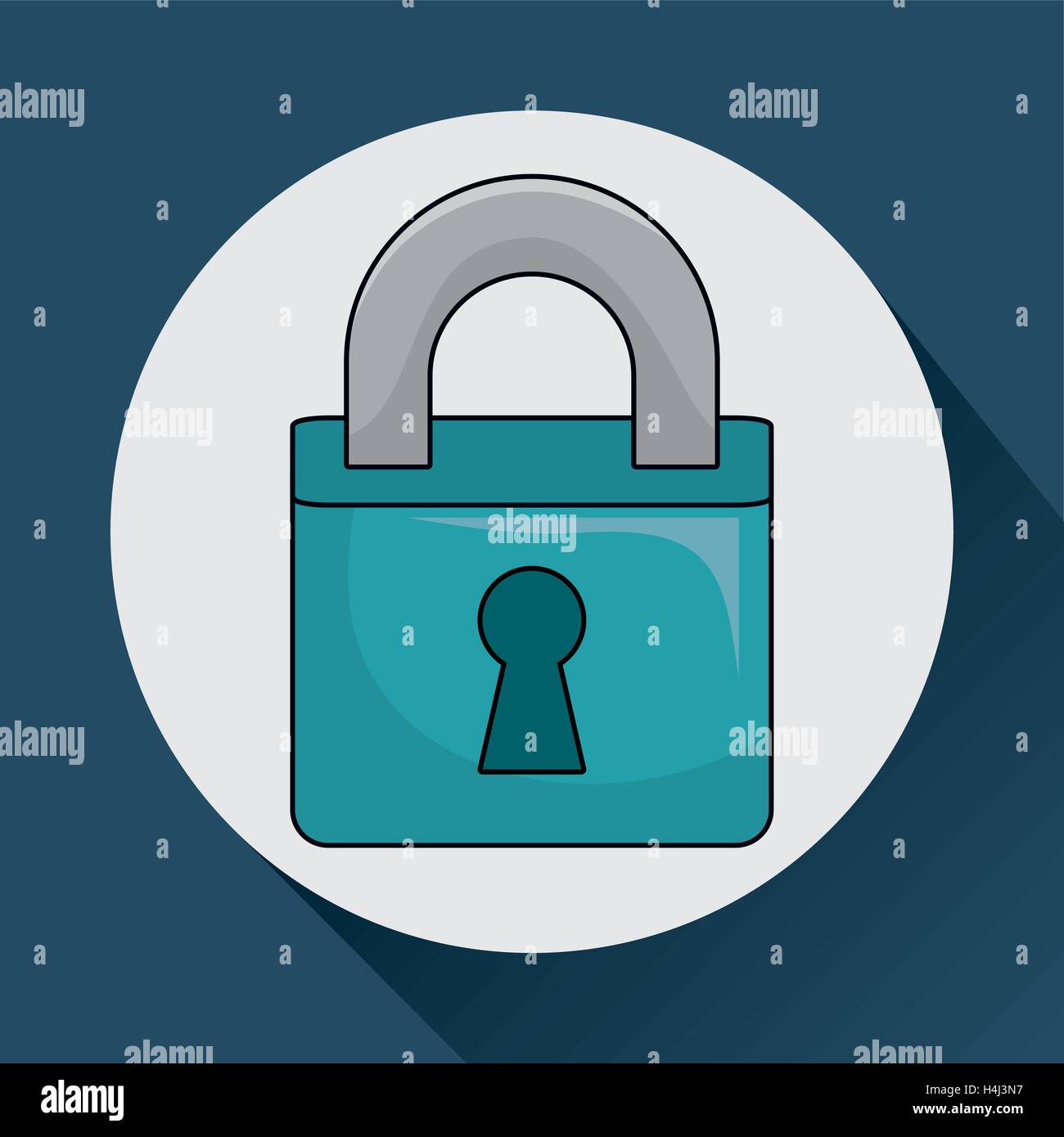security padlock icon Stock Vector Image & Art - Alamy