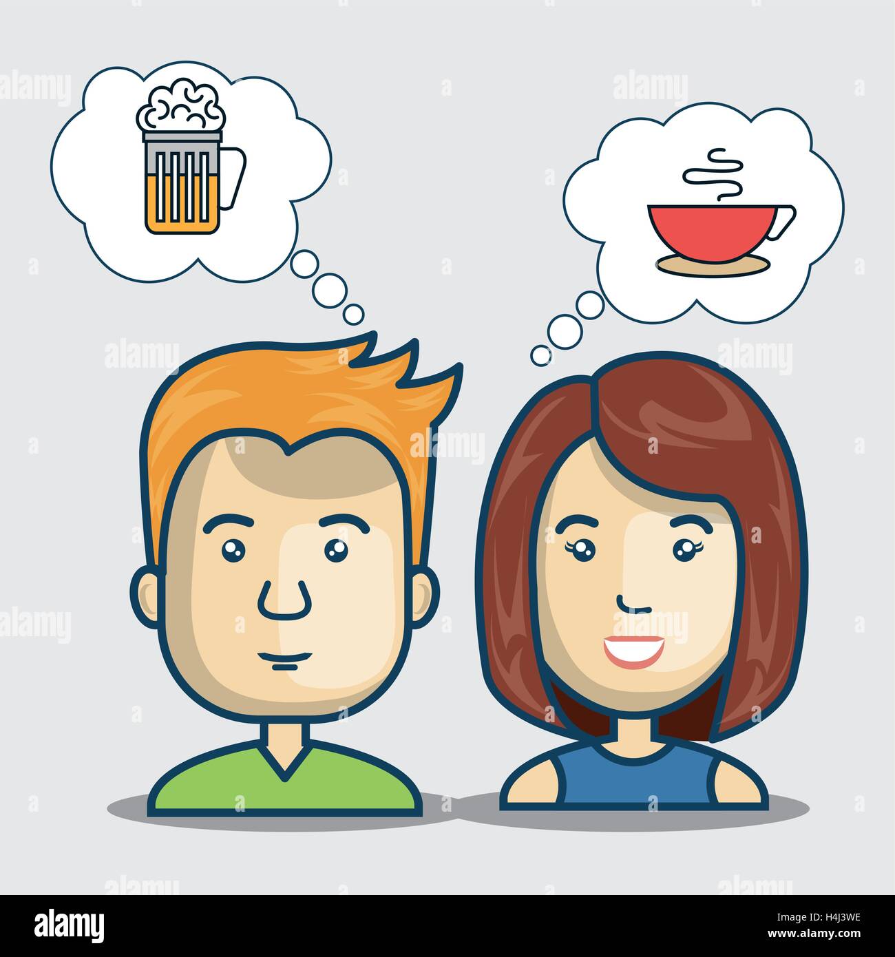 avatar persons and food design Stock Vector Image & Art - Alamy