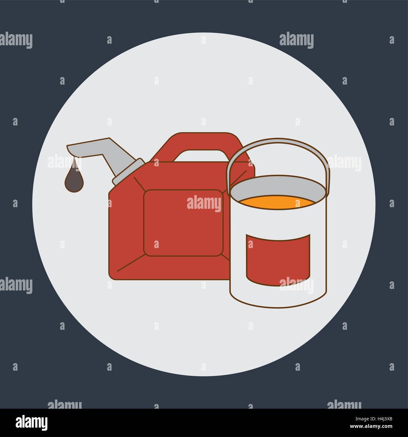 oil gallon and paint bucket Stock Vector Image & Art - Alamy