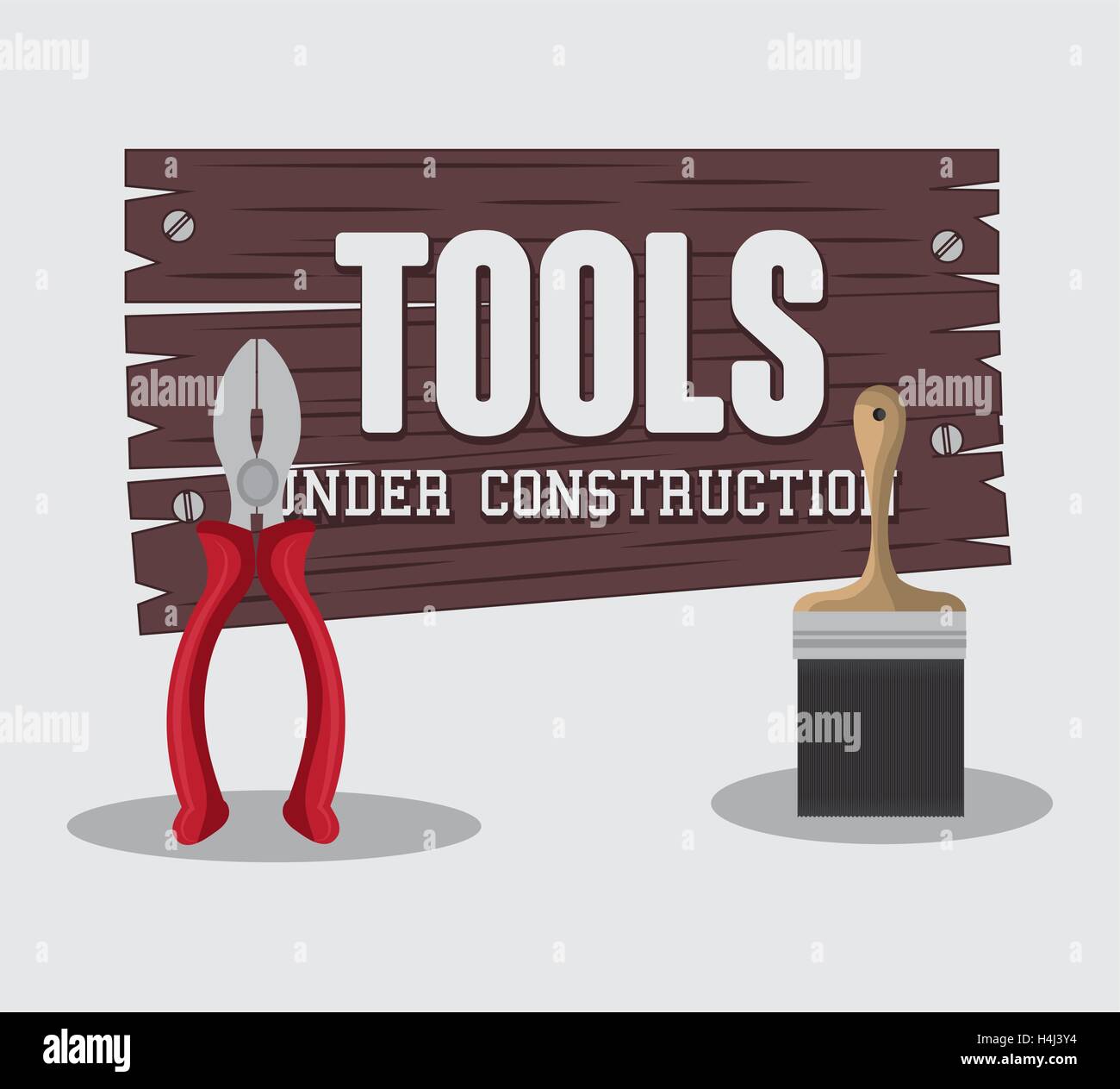 Under restoration Stock Vector Images - Alamy