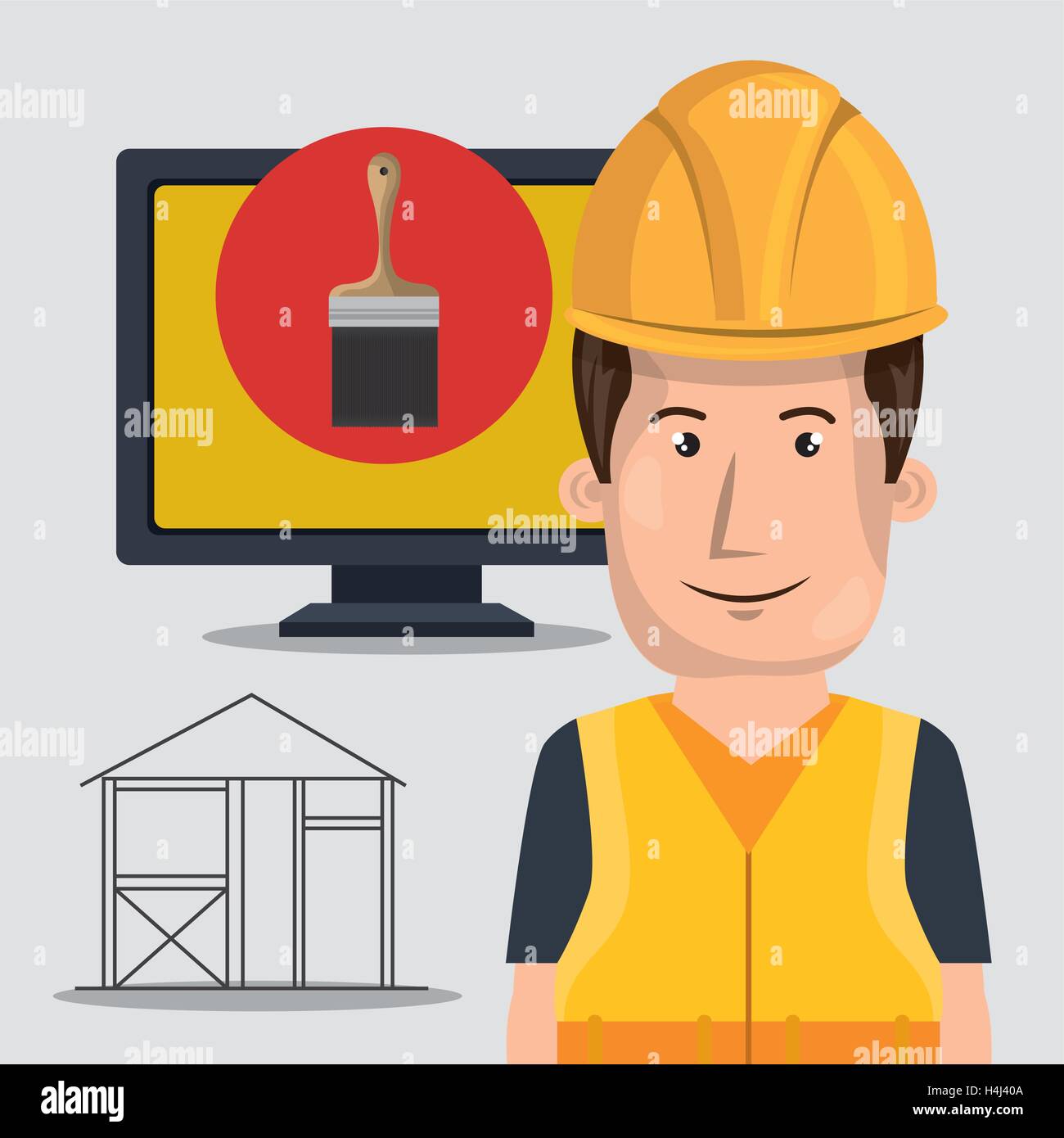 avatar construction worker Stock Vector Image & Art - Alamy
