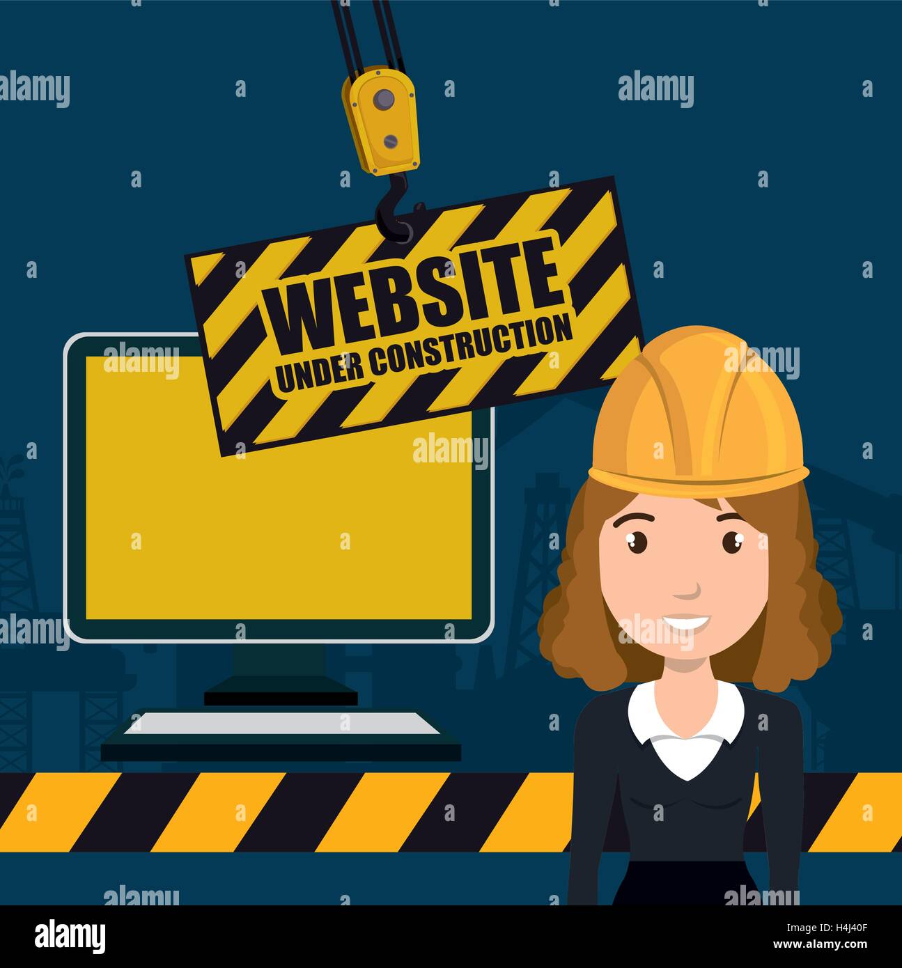 website under construction design Stock Vector Image & Art - Alamy