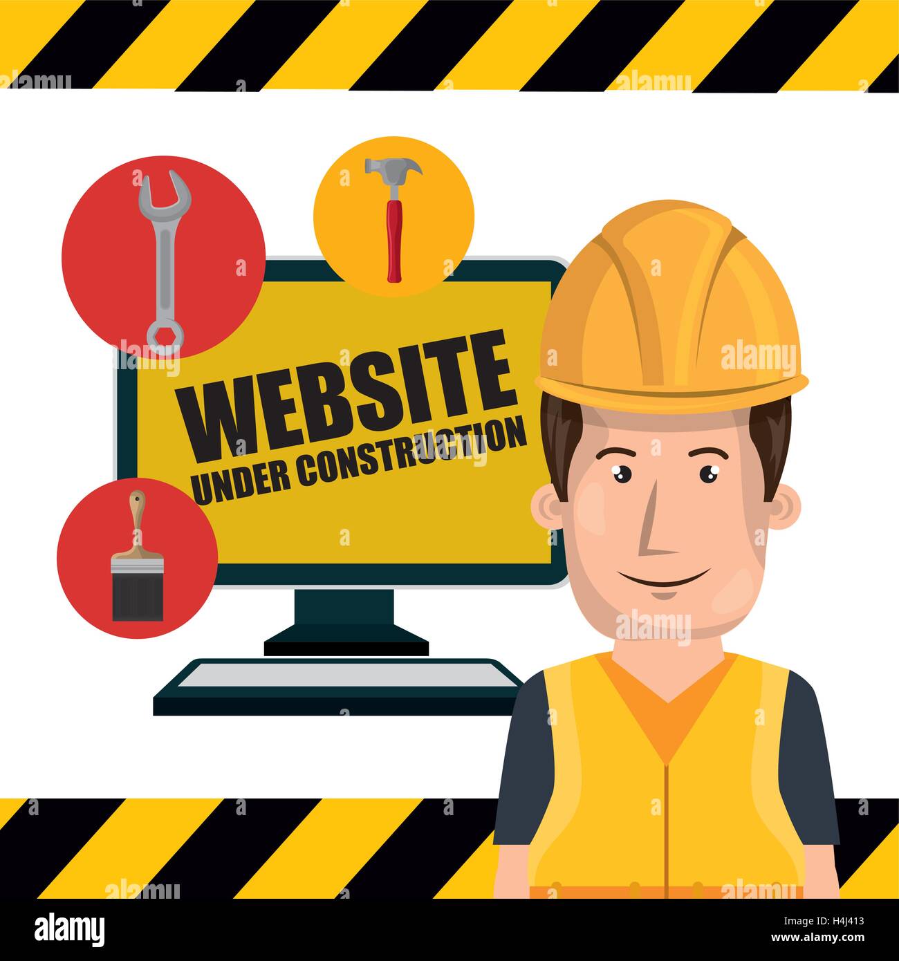website under construction design Stock Vector Image & Art - Alamy