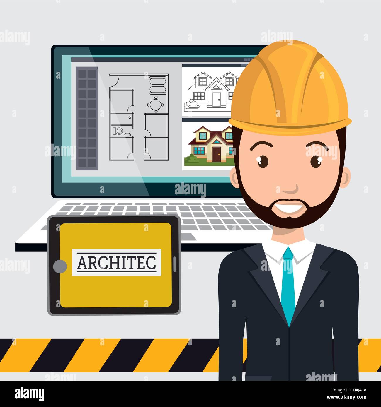 avatar man architect Stock Vector Image & Art - Alamy