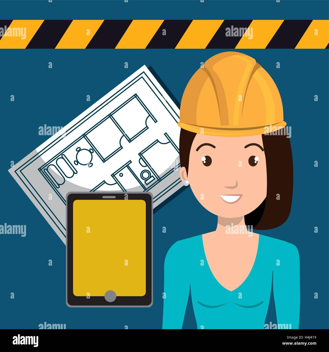 avatar woman architect Stock Vector Image & Art - Alamy