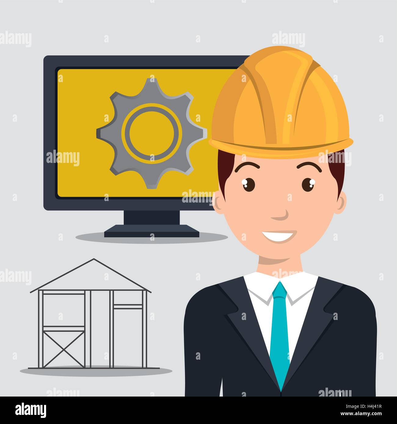 avatar man architect Stock Vector Image & Art - Alamy
