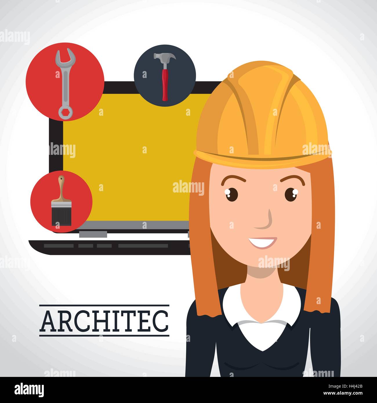 avatar woman architect Stock Vector Image & Art - Alamy